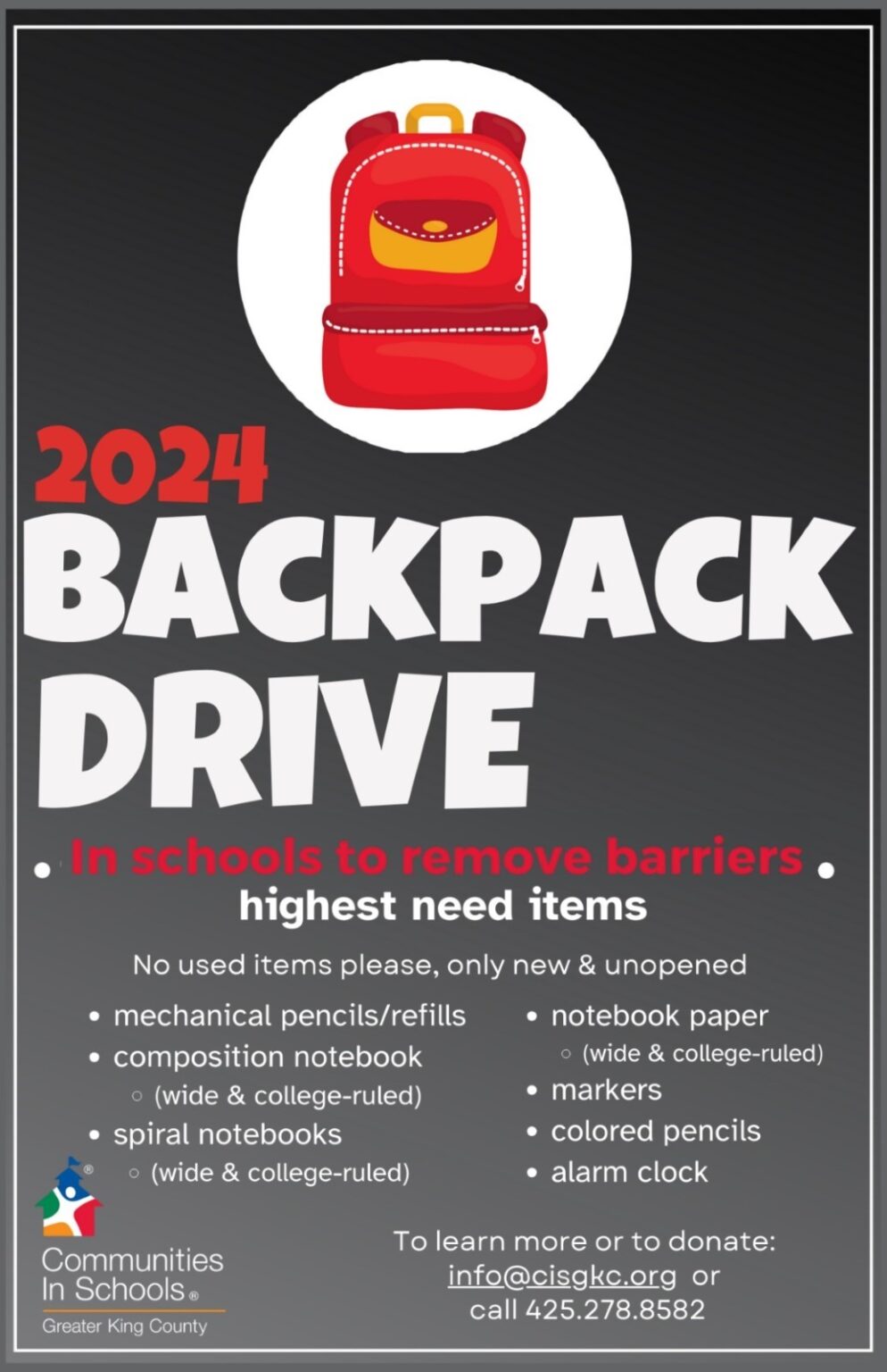 Support Your Local Back-to-School Drive - Communities In Schools of ...