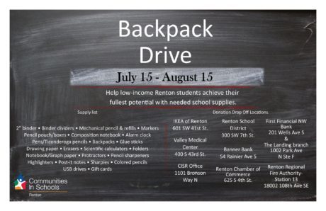 2018 Backpack Drive - Communities In Schools of Greater King County