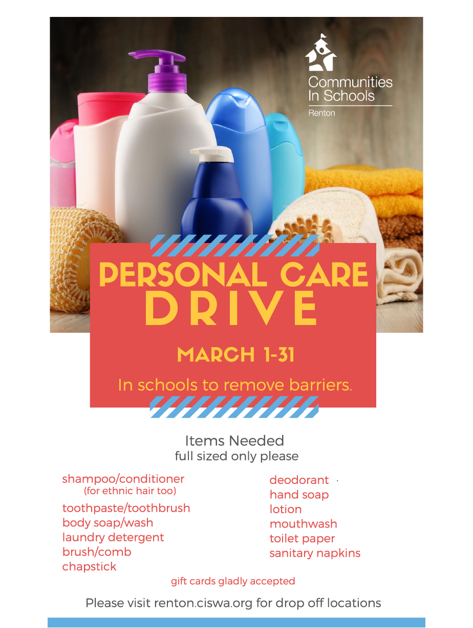 2019 Personal Care Drive - News - Communities In Schools of Greater ...