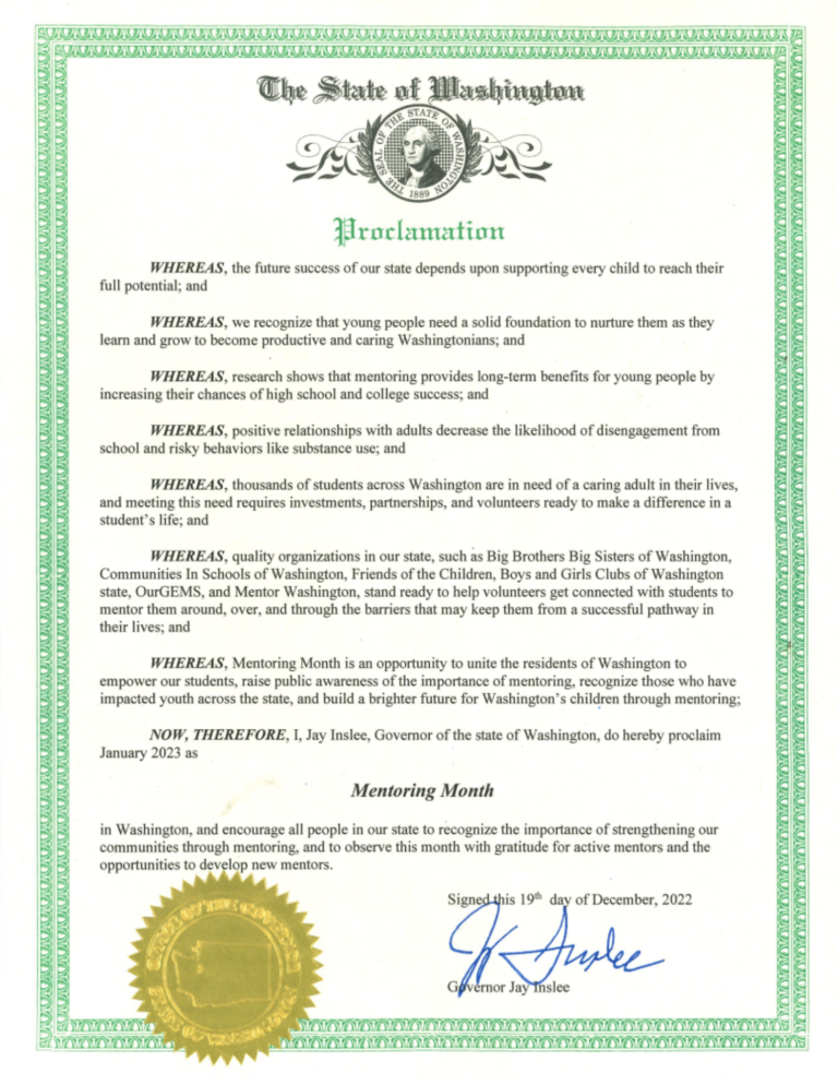 Communities In Schools of Tacoma Recognized in National Mentoring Month ...