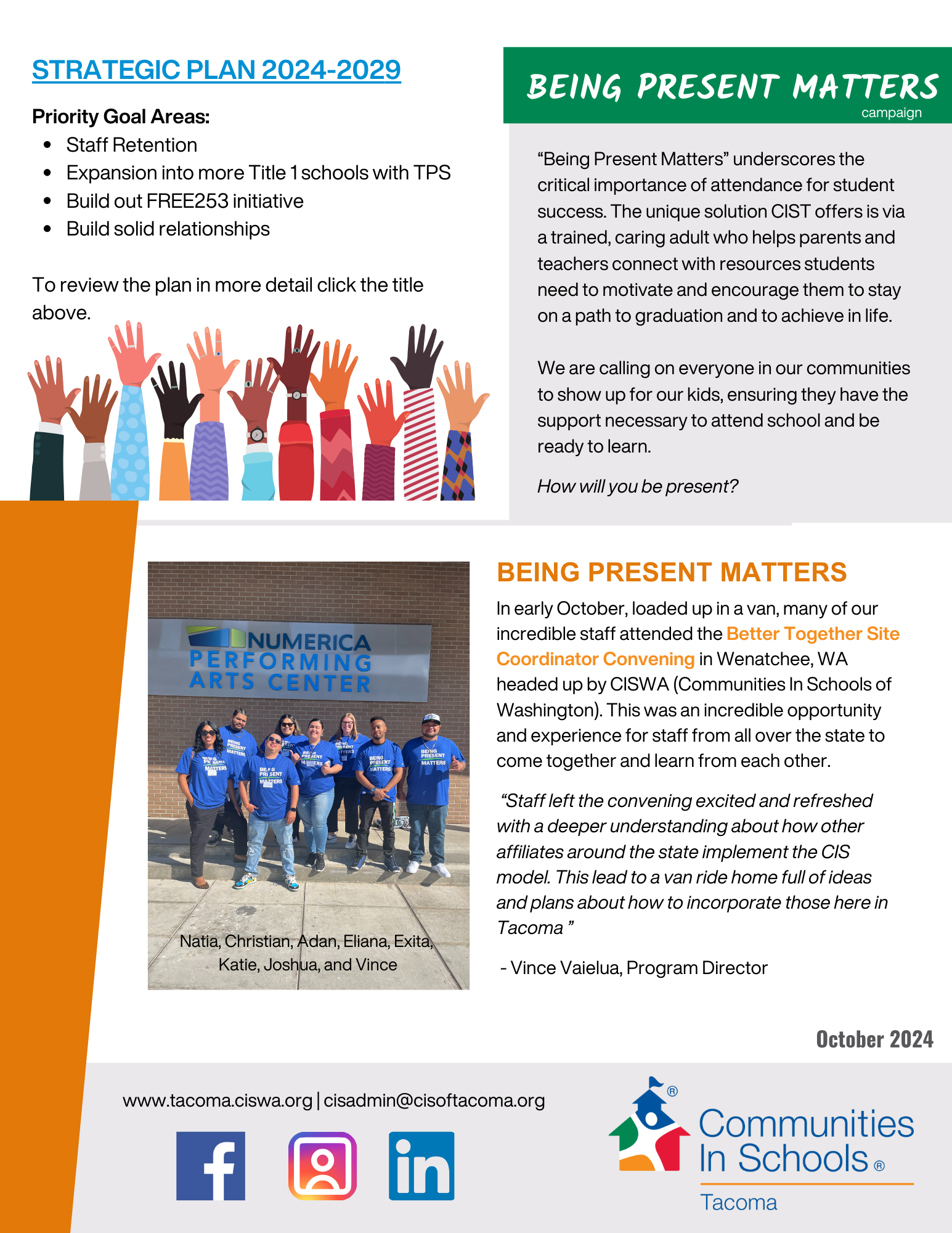 October Newsletter 2024 - News - Communities In Schools of Tacoma